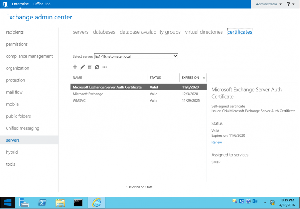 Screencast: How to Install a Trusted SAN Certificate in Exchange 2016 – NetoMeter Blog